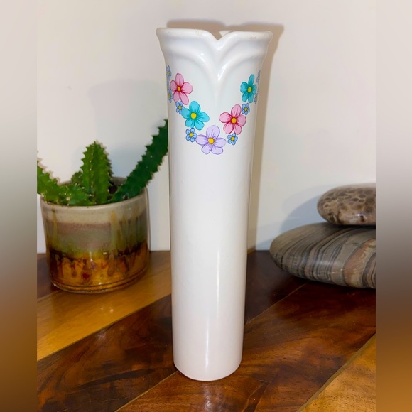 Accents | Vintage Vase Retro Daisy Floral Holder | Poshmark